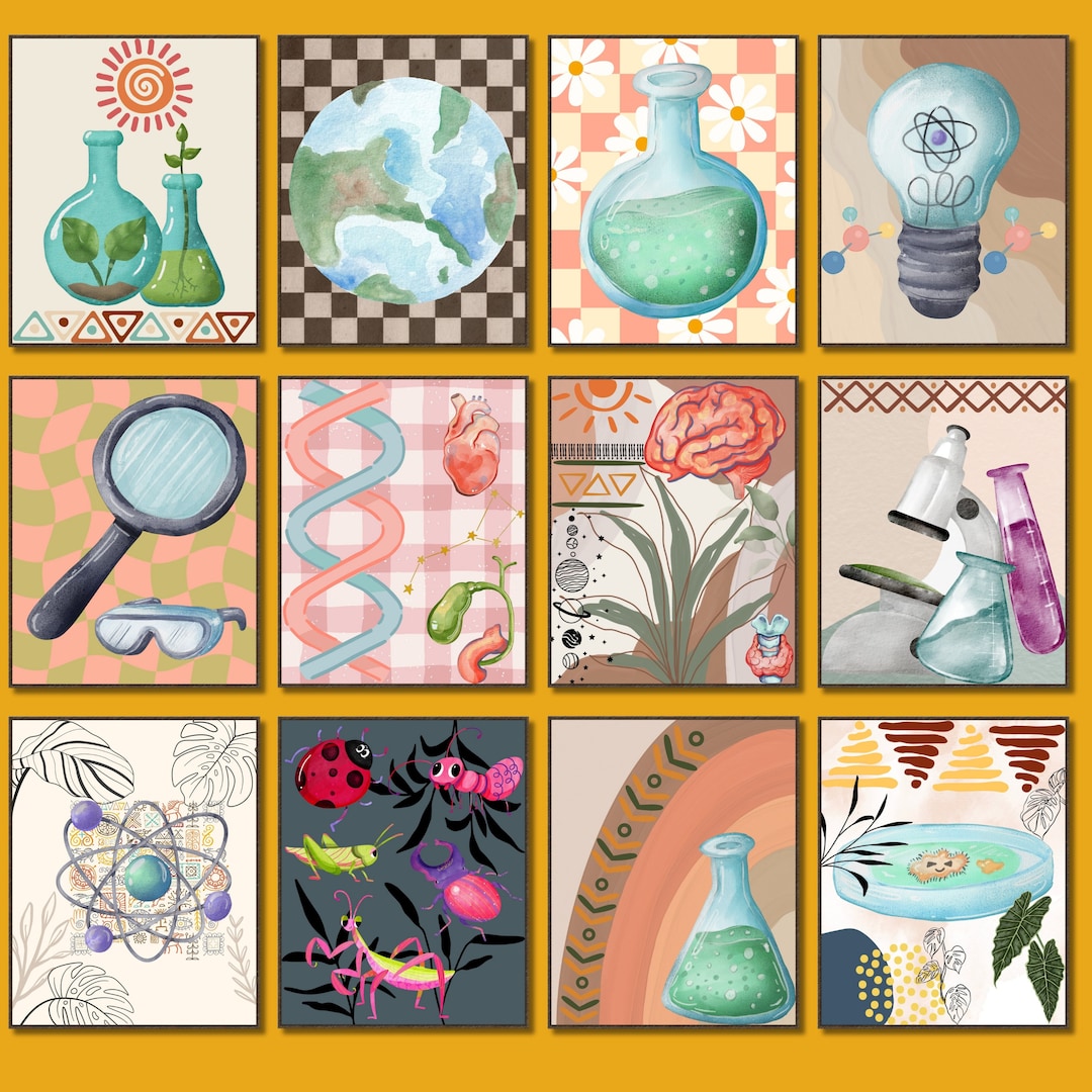 Science Class Gallery Wall High School Science Graduation Gift Idea ...