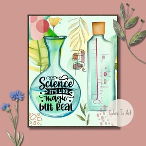 Science Posters Science Classroom Decor Science Wall Art Biology Poster ...