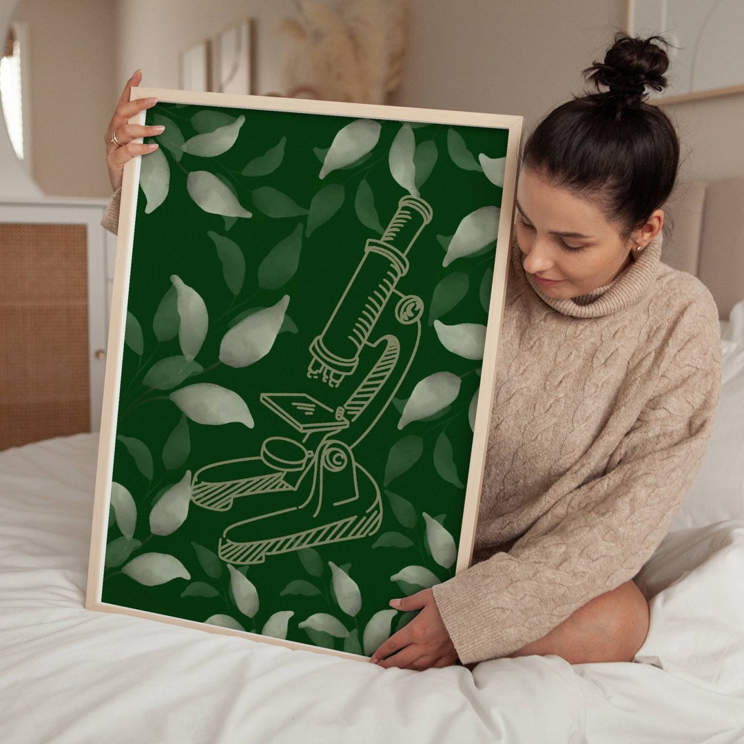 Microscope Printable Art Medical Decor Science Art Biology Art Science ...