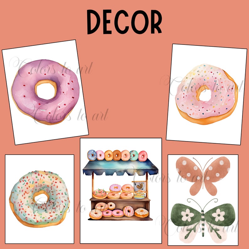 Summer Bulletin Board Kit June and July Donut Bulletin Board Classroom ...