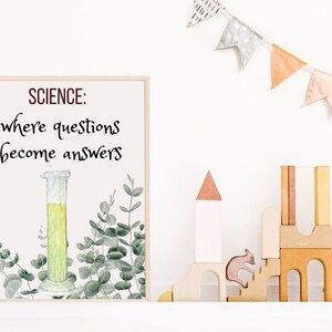 Science Gallery Wall Set, Classroom Decor, High School Middle School ...