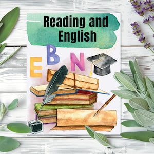 English Subject Binder Cover Printable Back to School Reading Teacher ...