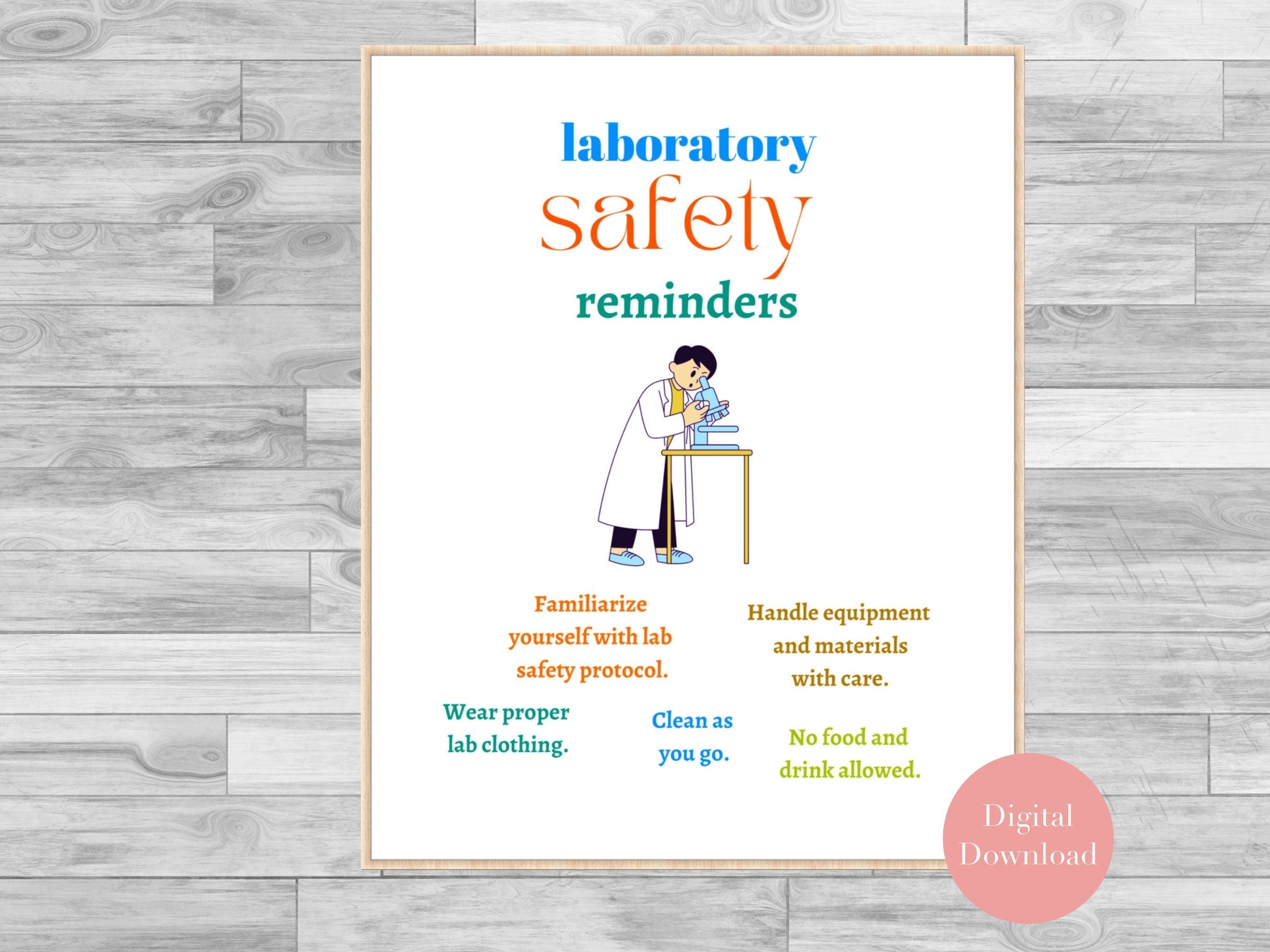 Science Safety Posters For Classrooms