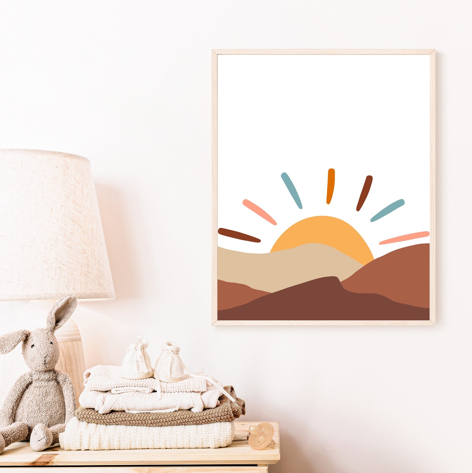 Sun Print Girl Nursery Decor Boy Nursery Decor PRINTABLE - Etsy