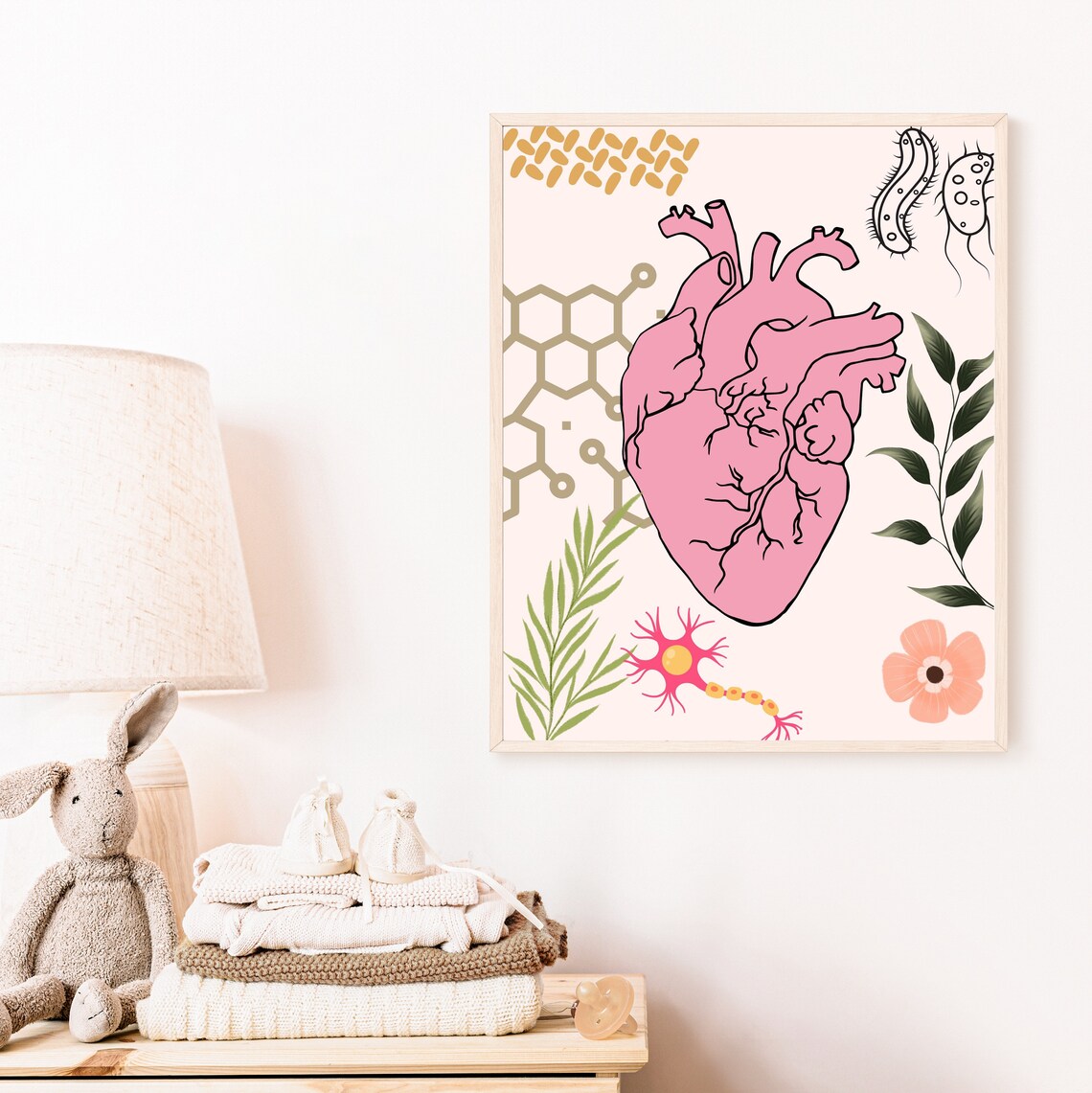 Science Wall Prints, Human Anatomy Paintings, Watercolor Print, High ...