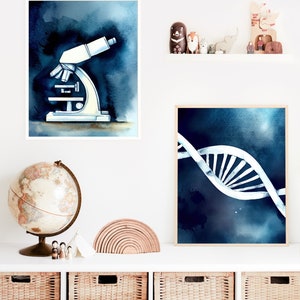 Science Wall Prints, Watercolor Prints, Classroom Wall Art, Nursery ...