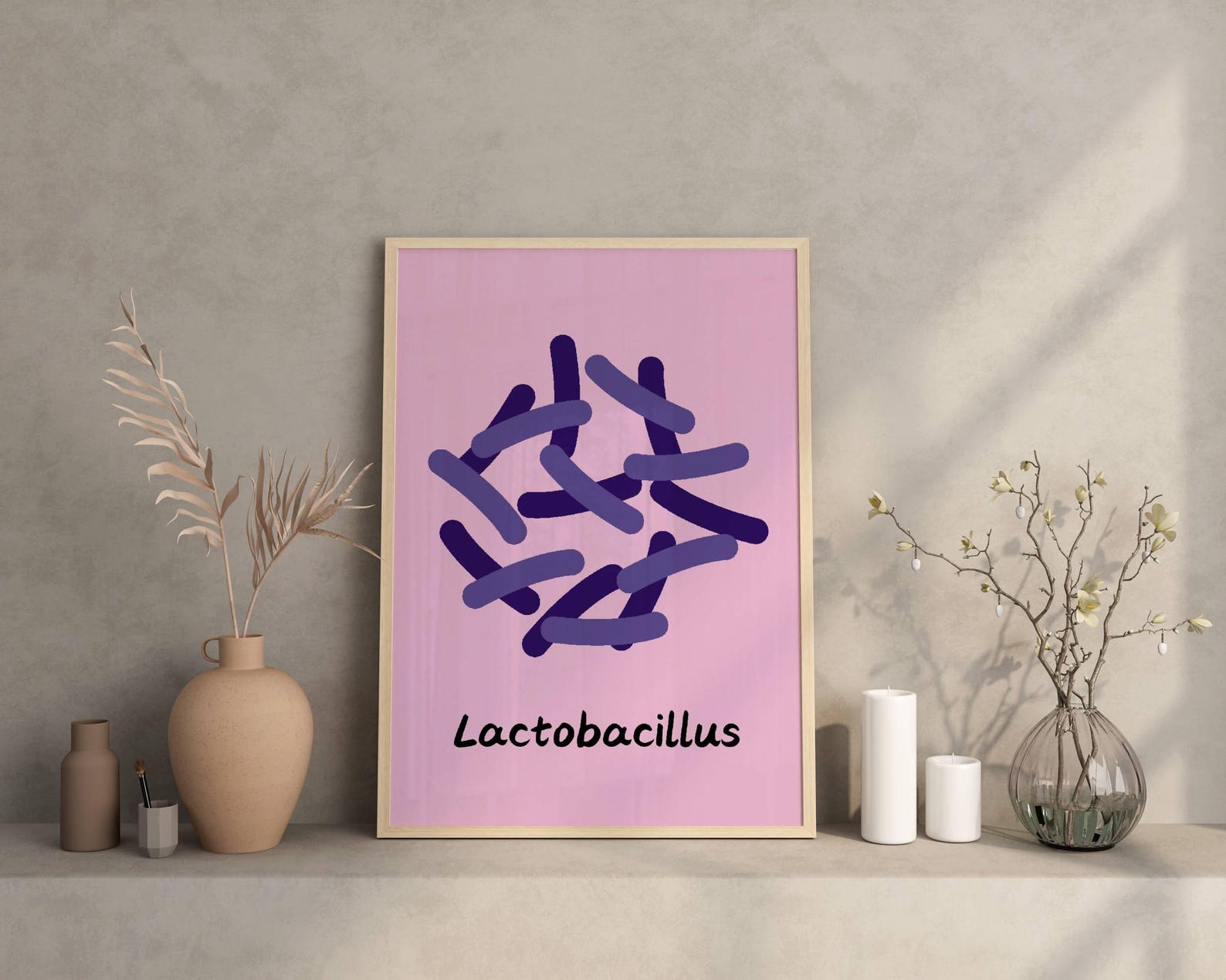 Dental Practice Bacteria Collection Wall Arts Microbiology Poster ...