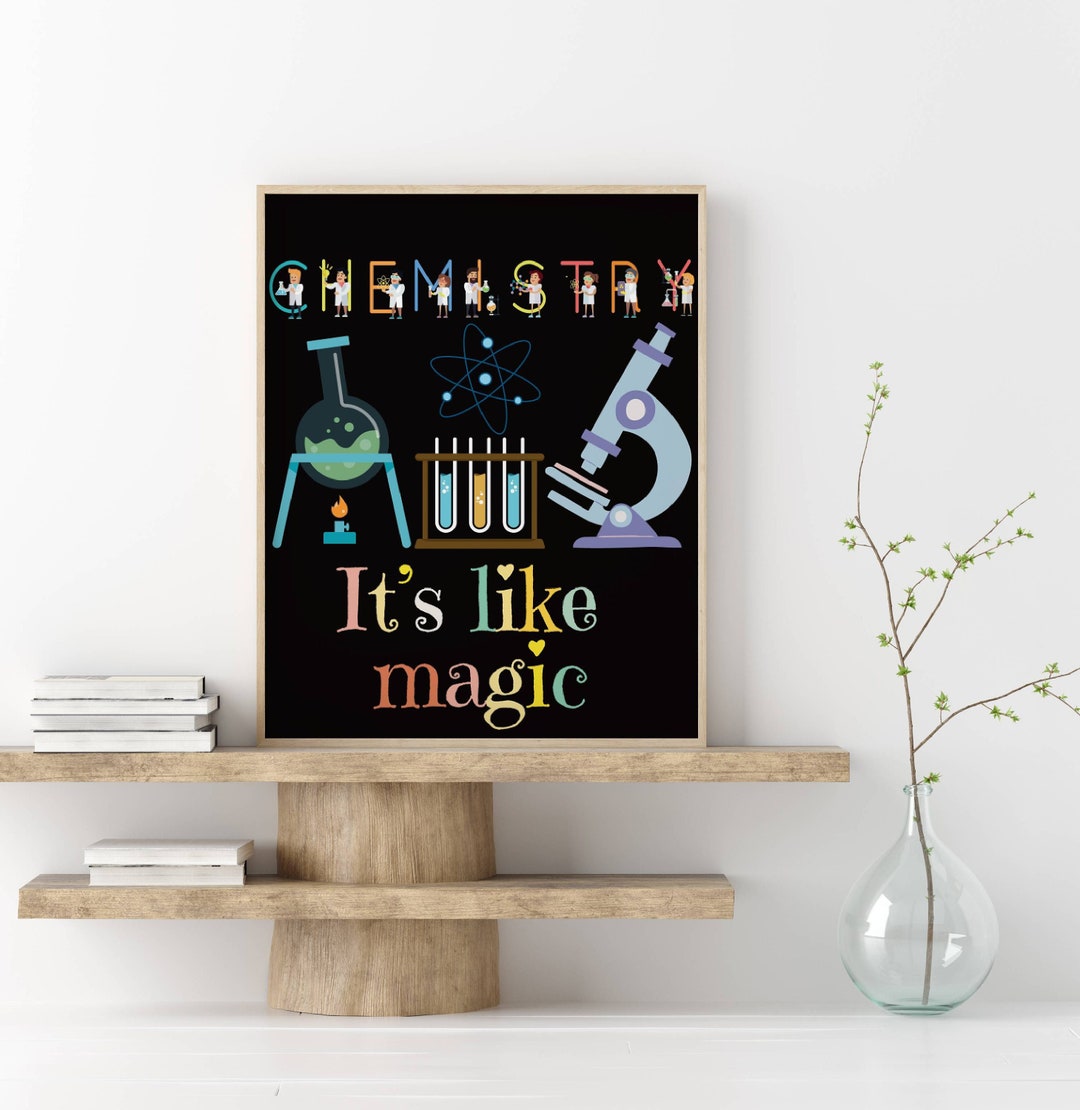 Chemistry Art Print Science Poster Chemistry Lab Poster Chemistry Gift ...