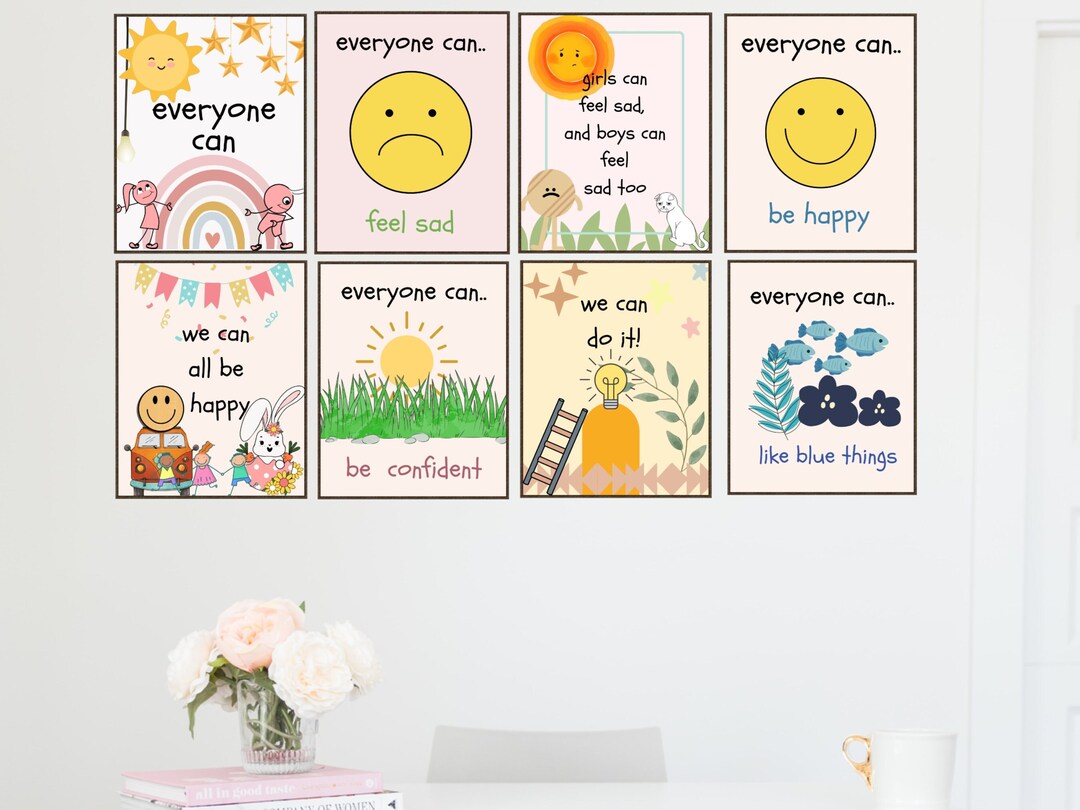School Counseling Posters Therapy Office Decor Psychologist Wall Print ...