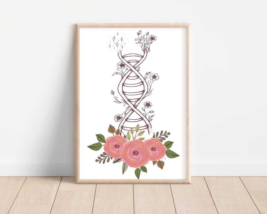 DNA Wall Art Science Art Work Classroom Decor Office Room Decor ...