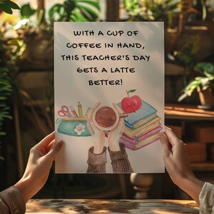 Teacher Gift Teacher's Coffee Sign Teacher Art Print Teacher's Desk ...