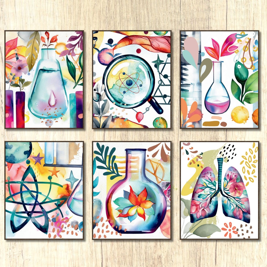 Science Posters, Science Office Room Decor, Science Campus Wall Art ...
