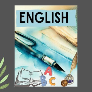 School Subjects Binder Cover Printable, Back to School, Teacher Binder ...