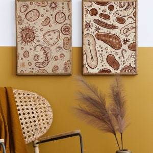 Science Wall Prints, Boho Watercolor Prints, Boho Classroom Wall Art ...