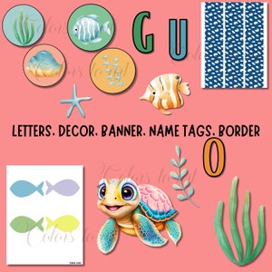 6th Grade Bulletin Board Kit Summer Bulletin Board Ocean Theme ...