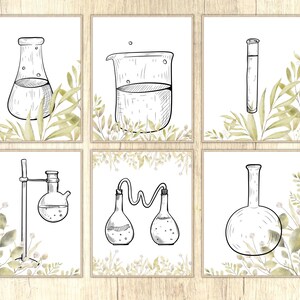 Science Poster Set Science Wall Art Stem Classroom Decorations Science ...