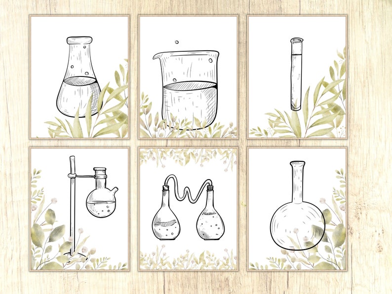 Science Poster Set Science Wall Art Stem Classroom Decorations - Etsy
