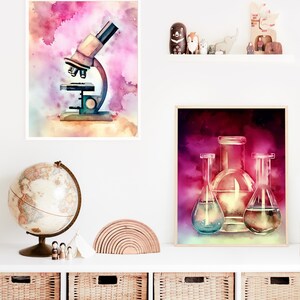 Science Classroom Decor, Science Posters, Nursery Decor, Set of Biology ...