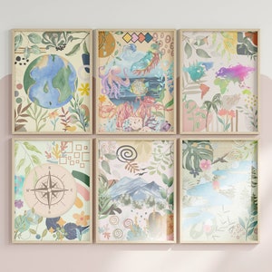 Geography Posters World Geography Bulletin Board Decor Educational ...