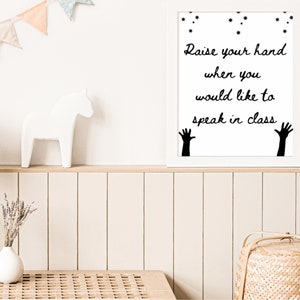 Classroom Rules Posters Printable Bulletin Board Classroom Agreement ...