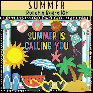 Summer Bulletin Board Kit, End of the Year Bulletin Board Kit, Bulletin ...
