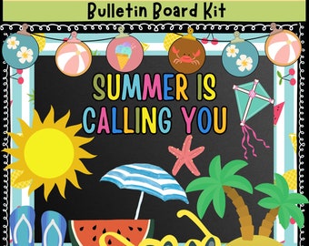 Summer Bulletin Board Kit, Classroom Decor, End of the Year Bulletin ...