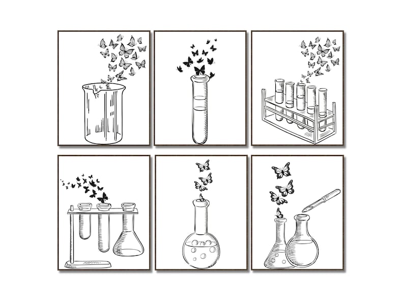 Science CLASSROOM Decorations Science Class Gallery Wall Set - Etsy