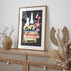 Personalized SCIENCE TEACHER SIGN Custom Science Teacher Door Sign ...