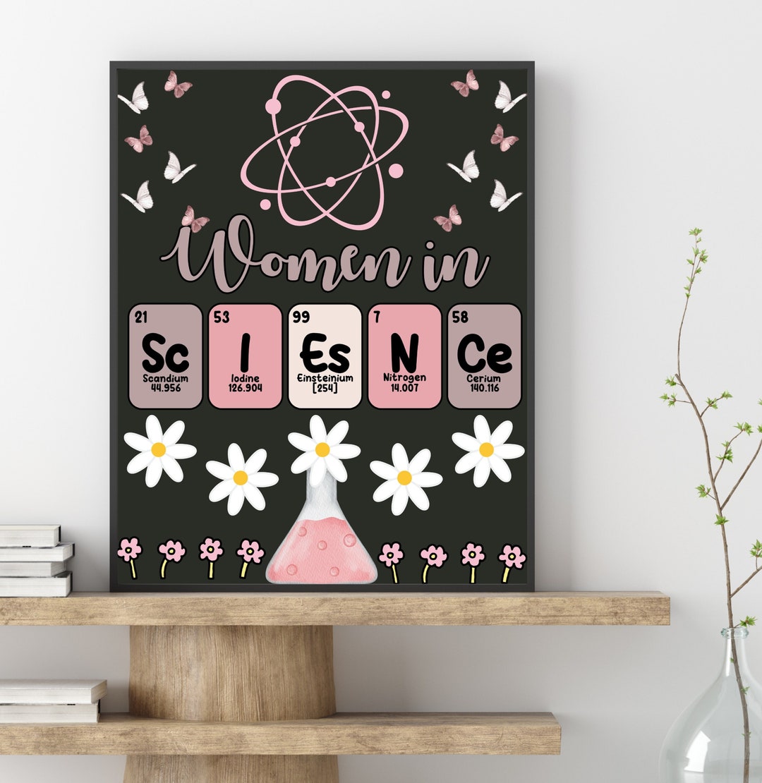 Women in Science Printable Gift for Science Teacher Cool Science Wall ...