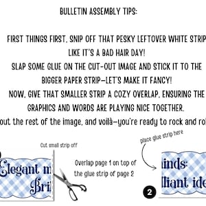 Spring Bulletin Board Kit Bundle, French Toile Theme, Blue Doodle ...