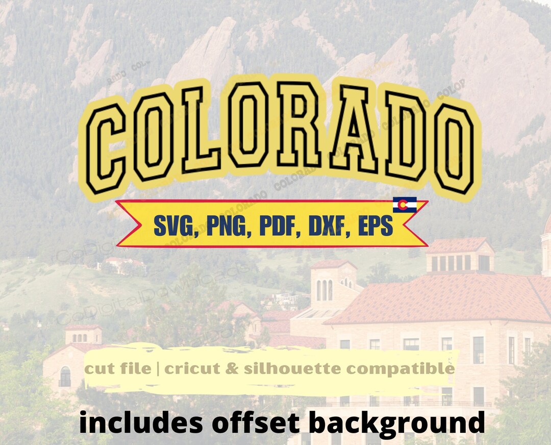 Colorado SVG, Colorado PNG for Shirt Design, Colorado Gift, Boulder ...