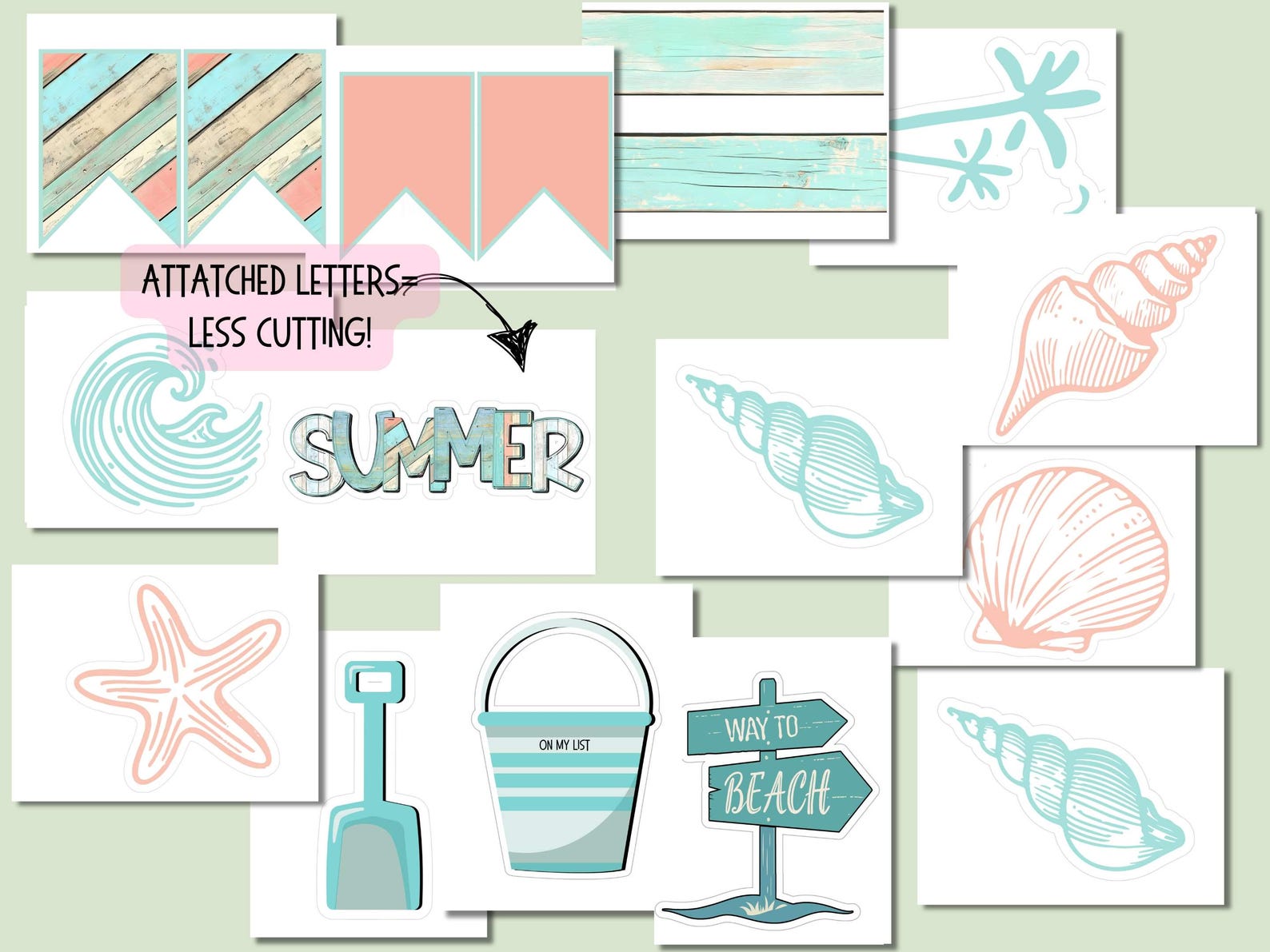 Summer Bulletin Board Kit PDF JPG, Bucket List Classroom Decoration ...