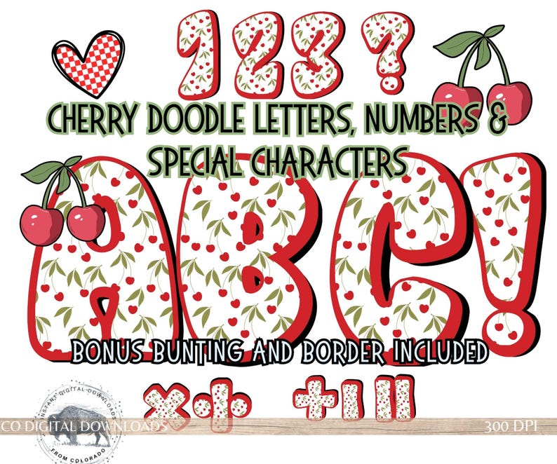 Summer Bulletin Board Kit PDF PNG, Cherry Checker Class Decoration ...