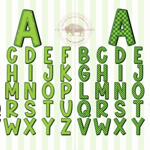 St Patricks Day Alphabet PNG Bundle, Shamrock Letters, St Pattys Green ...