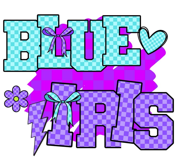 Colorful Checker Alphabet Bundle PNG, Bright Varsity Alpha Doodle ...