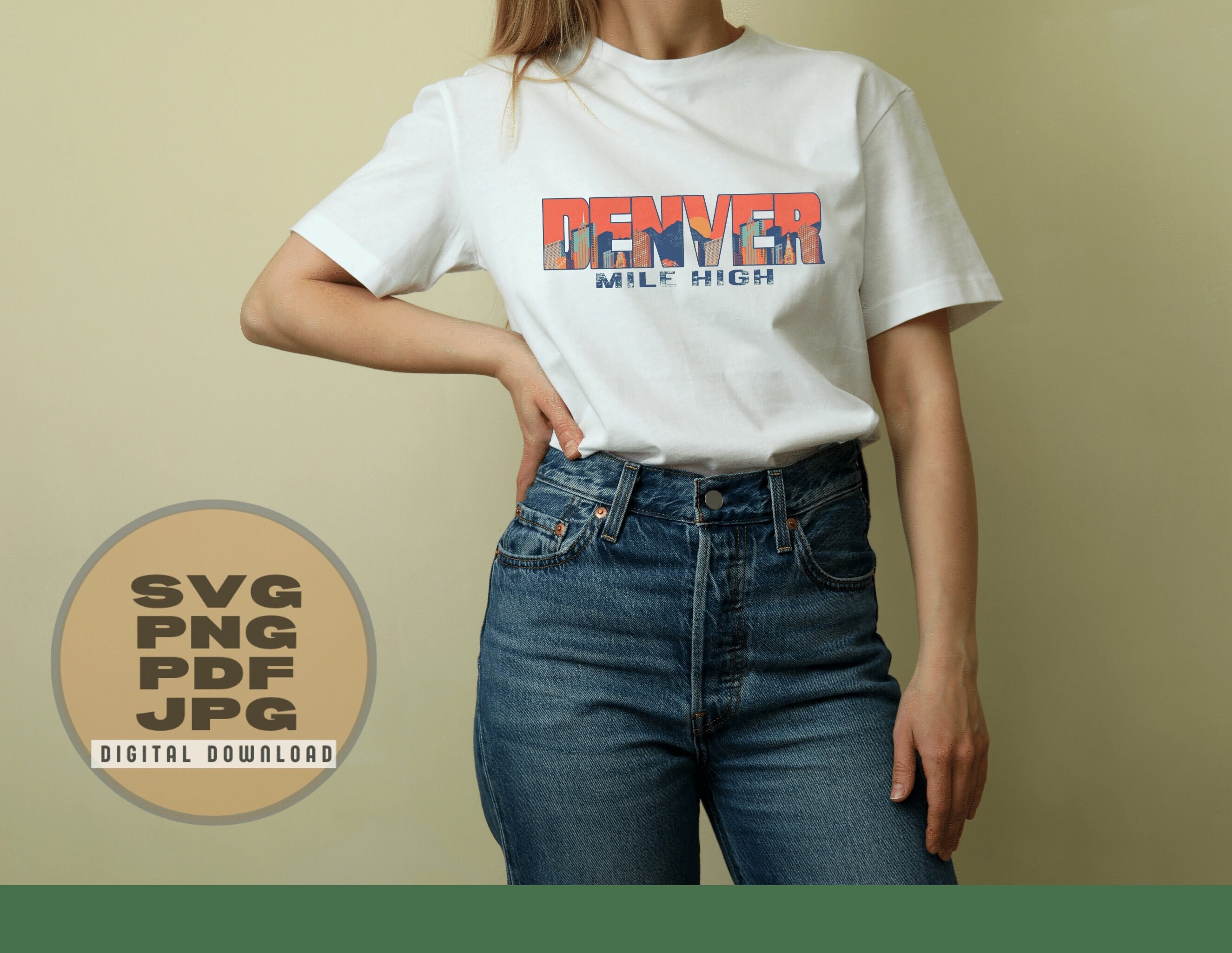 Denver Mile High Png Svg Pdf Jpg Colorado Svg Mile High Png Denver ...