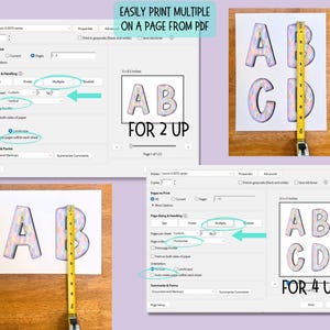 Colorful Checker Alphabet Bundle PNG PDF, Alpha Doodle Letters ...