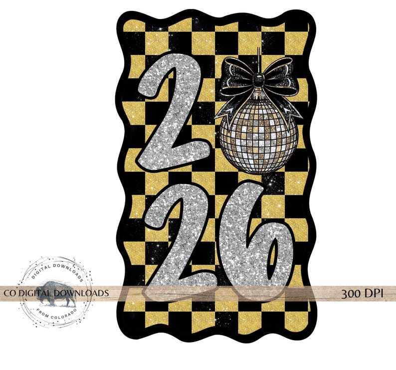 Glitter Alphabet PNG Bundle, Preppy New Year Letters, Black Silver Gold ...