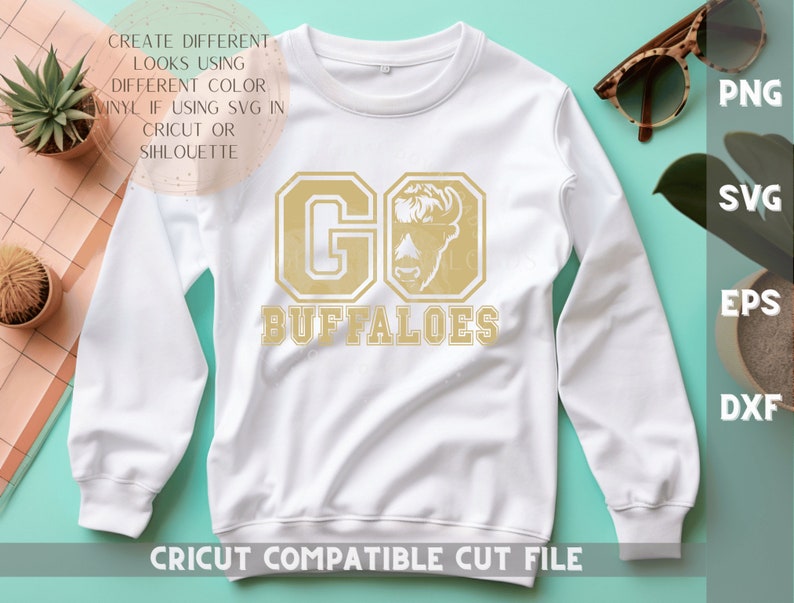 Buffaloes SVG Png Cricut Svg File, Buffalo Football, Game Day Shirt ...