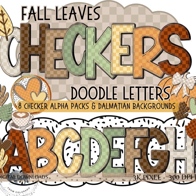 Thanksgiving Bubble Letters - Etsy