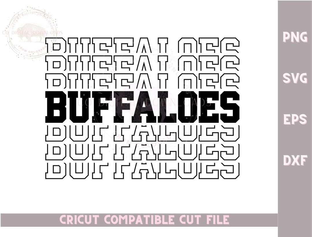 Buffaloes SVG Png Eps Dxf Cricut Svg Buffalo Football Game Day, Prime ...