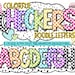 Checker Alphabet Bundle, Alpha Doodle Letters Png, Printable Checkered ...