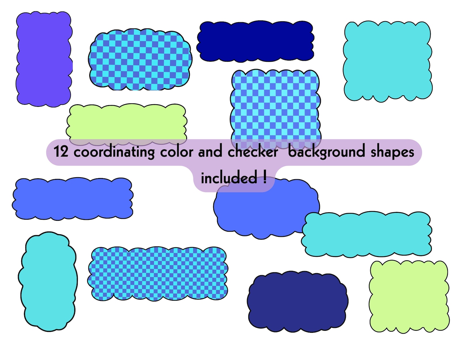 Winter Alphabet Bundle PNG Groovy Blue Alpha Doodle Letter Sets ...