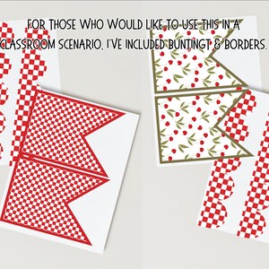 Summer Bulletin Board Kit PDF PNG, Cherry Checker Class Decoration ...