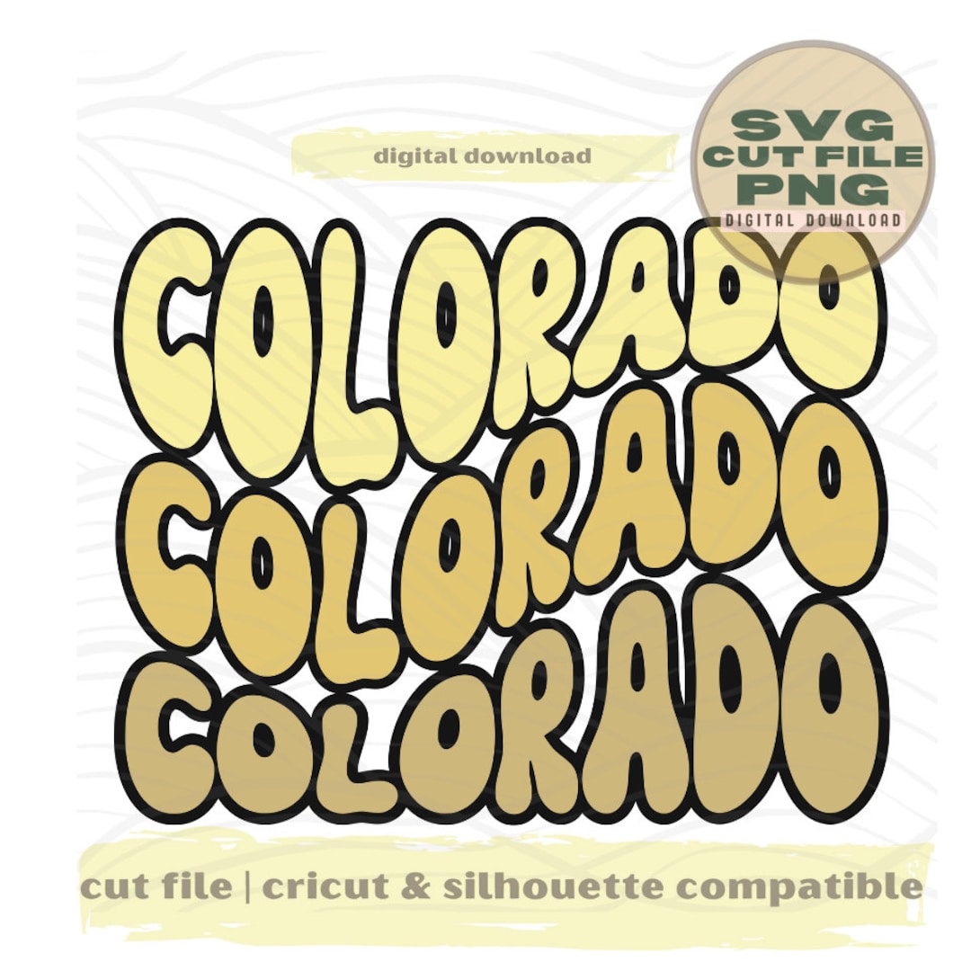 Colorado SVG Cut File Png Pdf Eps Dxf Colorado Logo Png Svg Eps Dxf ...