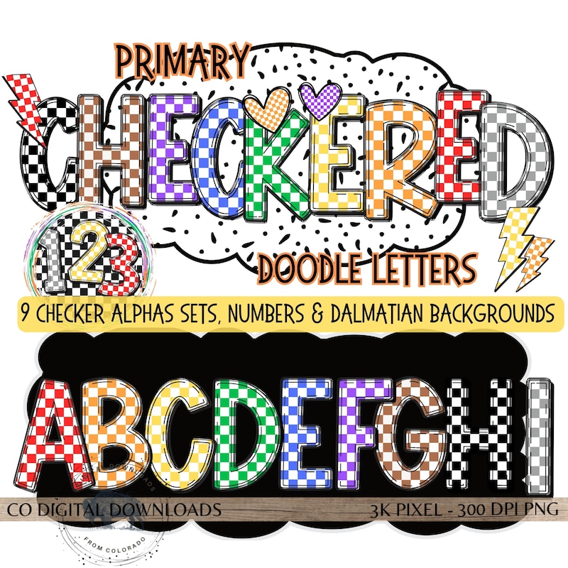 Doodle Letters - Etsy