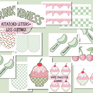 Cherry Bulletin Board Kit February Classroom Decoration Spring Holiday ...