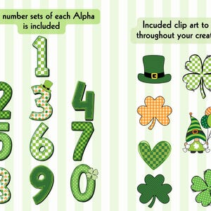 St Patricks Day Alphabet PNG Bundle, Shamrock Letters, St Pattys Green ...