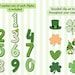 St Patricks Day Alphabet PNG Bundle, Shamrock Green Doodle Letters, St ...