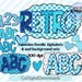Buffalo Plaid Alphabet Letters & Numbers Clipart / Green Color Text ...